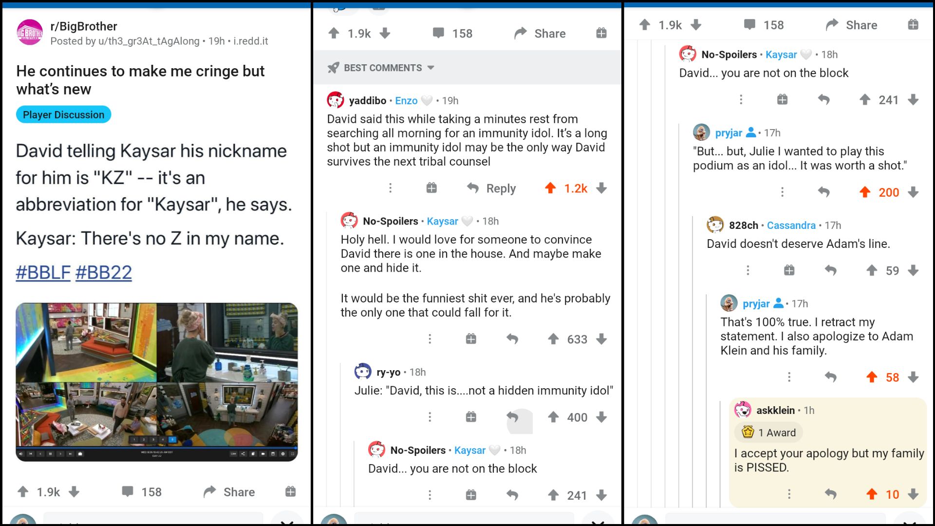 A wild Adam Klein appears on r/BigBrother | Scrolller