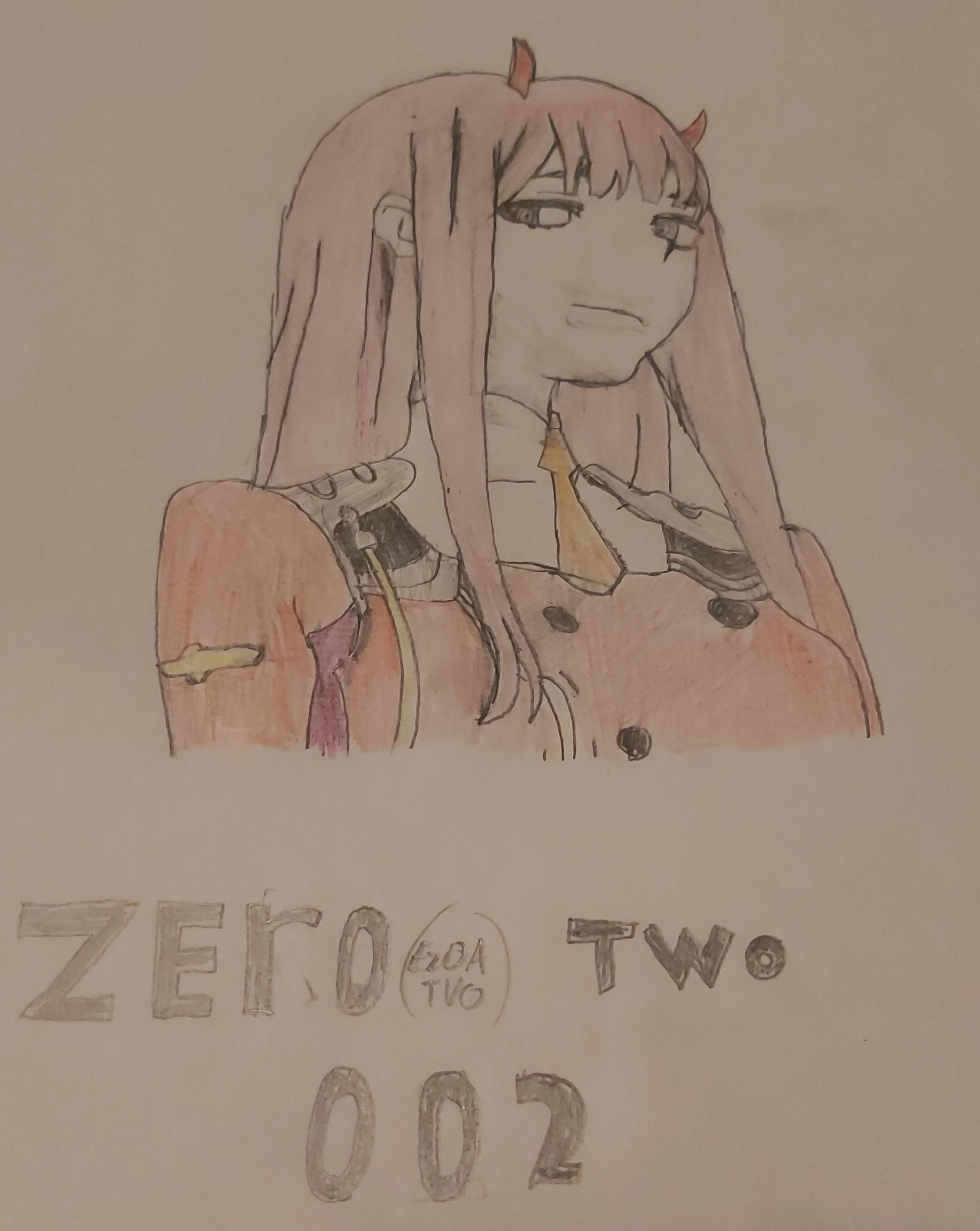 A Zero Two Drawing Of Mine | Scrolller