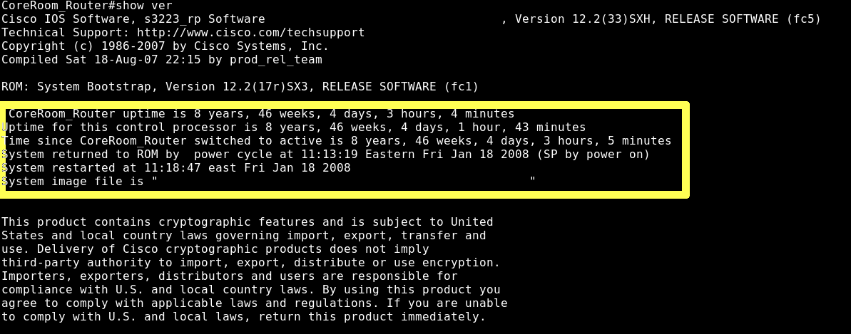 About To Decommission An Old Cisco Switch Scrolller