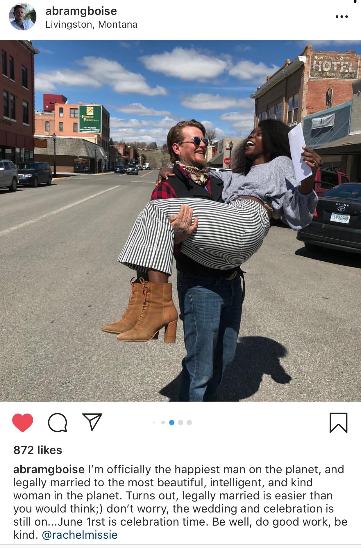 Abram got legally married today!! | Scrolller