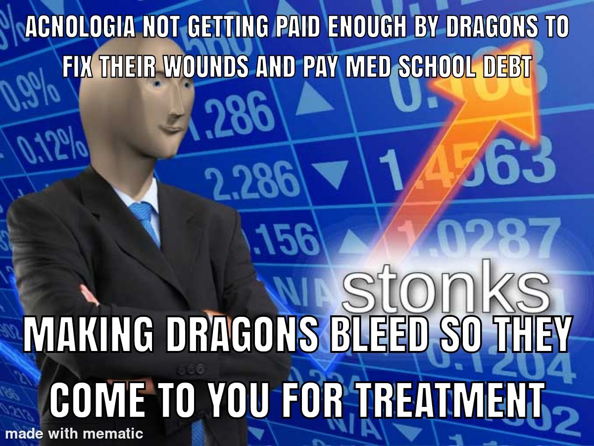 Acnologia mega stonks "[meme]" | Scrolller