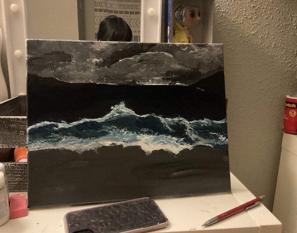 Acrylic on Canvas, Sextape by Deaftones inspired this piece:) | Scrolller