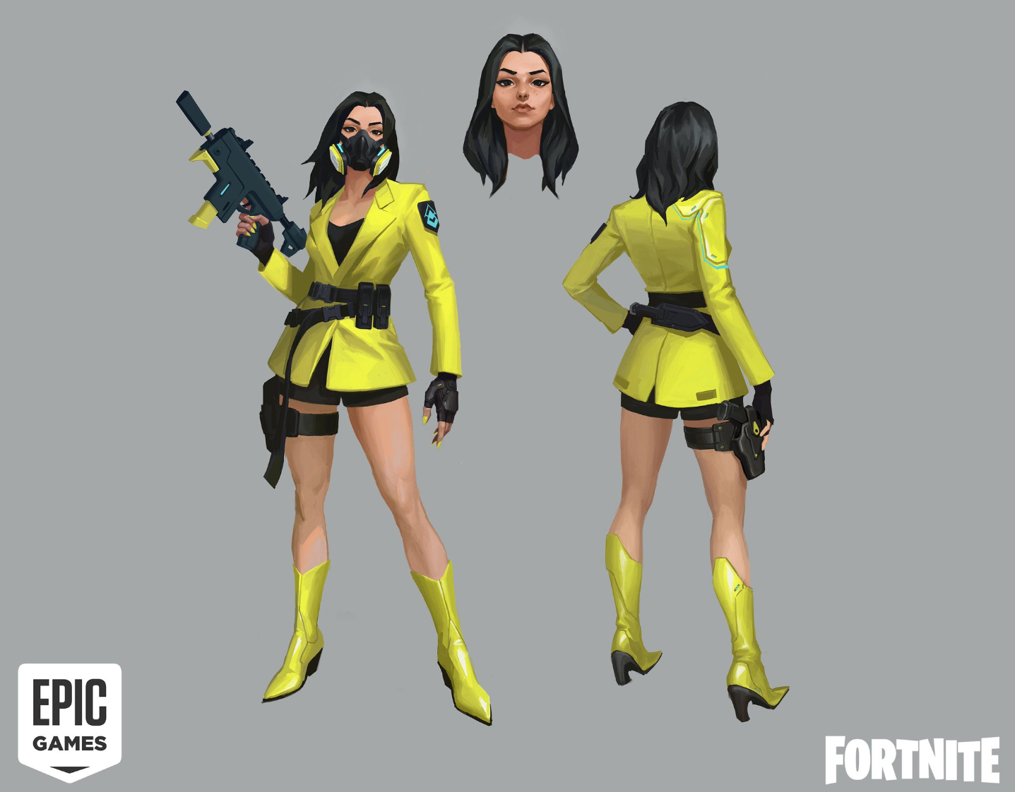 Add back the masked style to Yellow jacket (Concept art for the Yellow jacket made by epic games ...