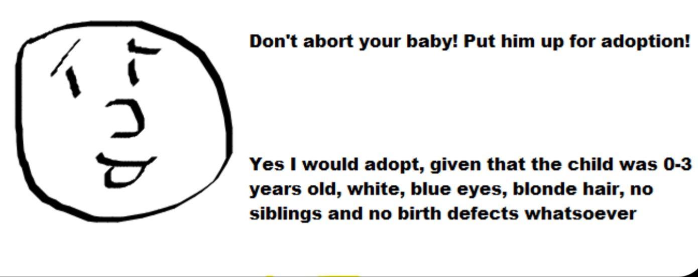 Adoption solves everything guys trust me | Scrolller