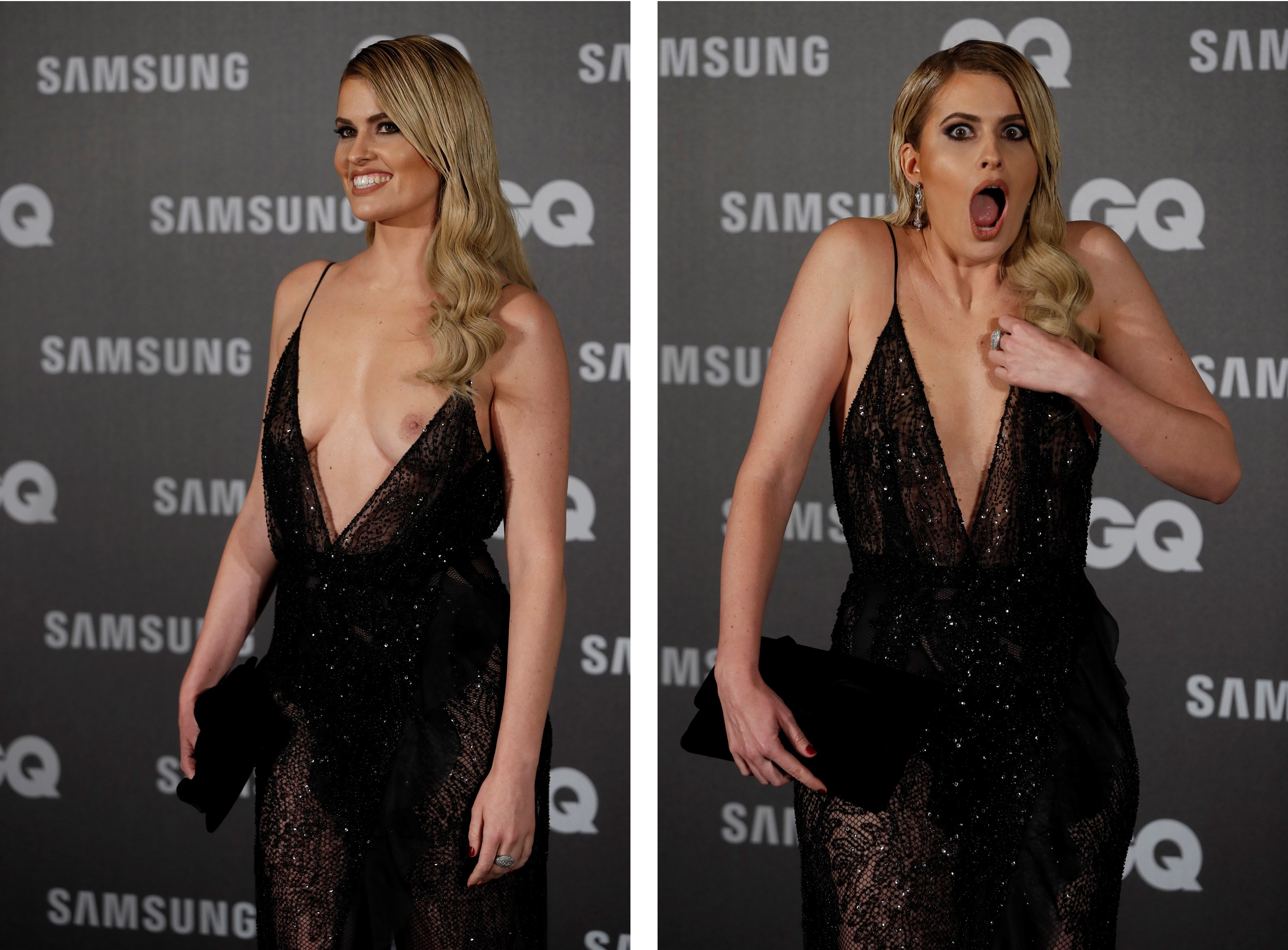 Adriana Abenia red carpet whoopsie | Scrolller