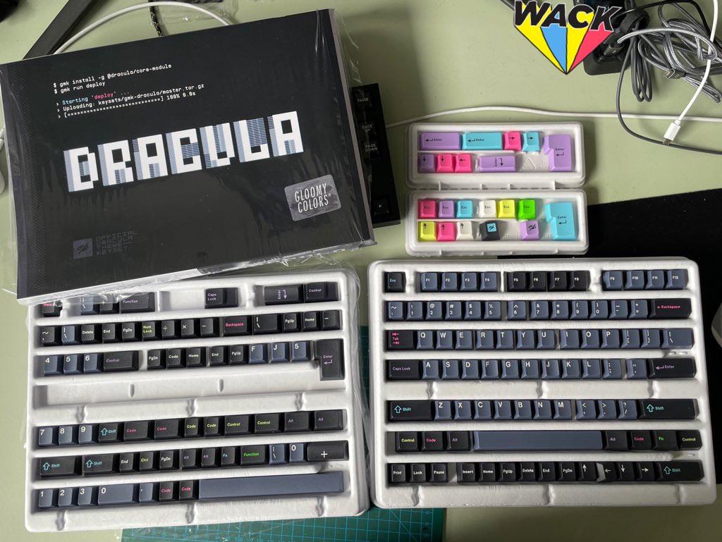 After 2 years of waiting, the Dracula Keycaps arrived! | Scrolller