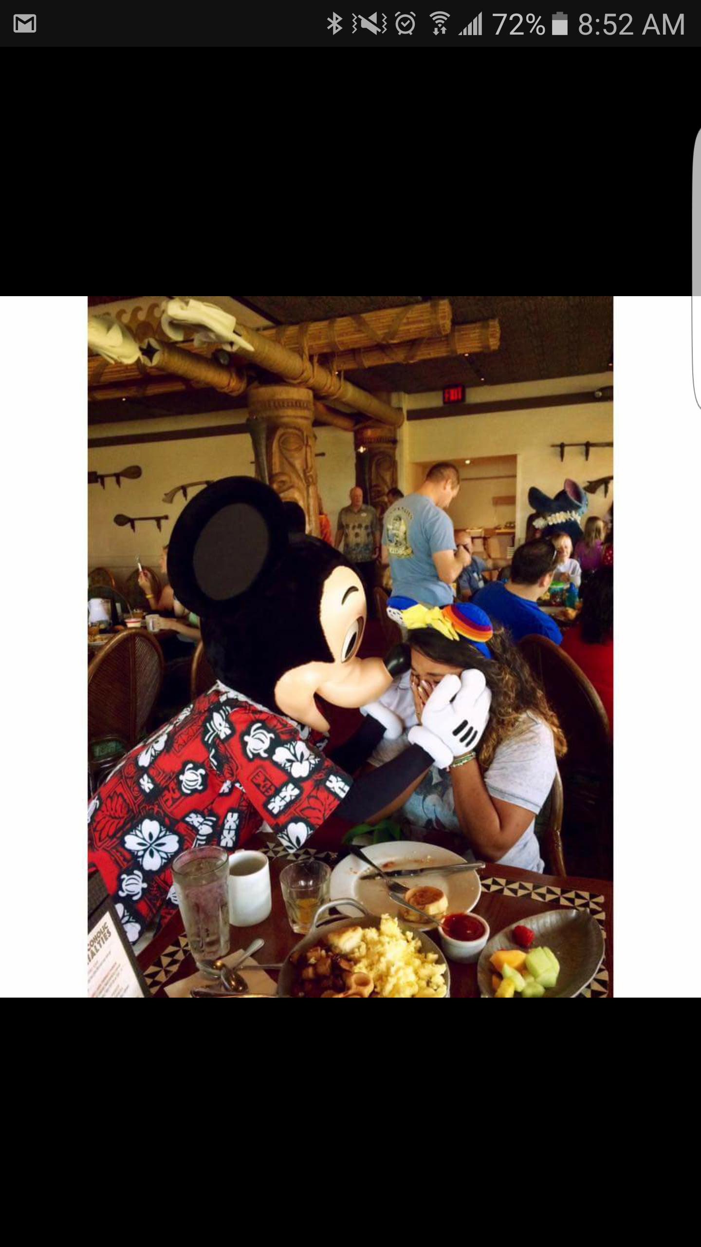 After waiting 26 years my Girlfriend finally got to meet Mickey Mouse over the weekend | Scrolller