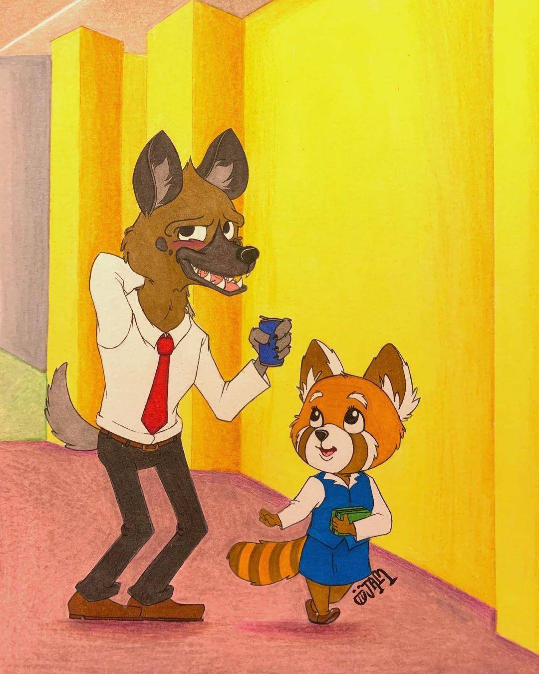 Aggretsuko Don Bluth style by jam_and_art | Scrolller
