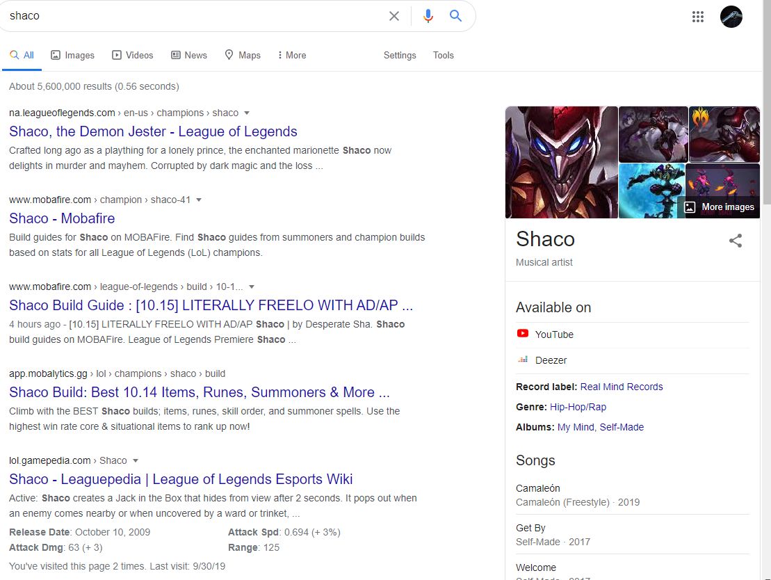 ah yes shaco the rapper | Scrolller