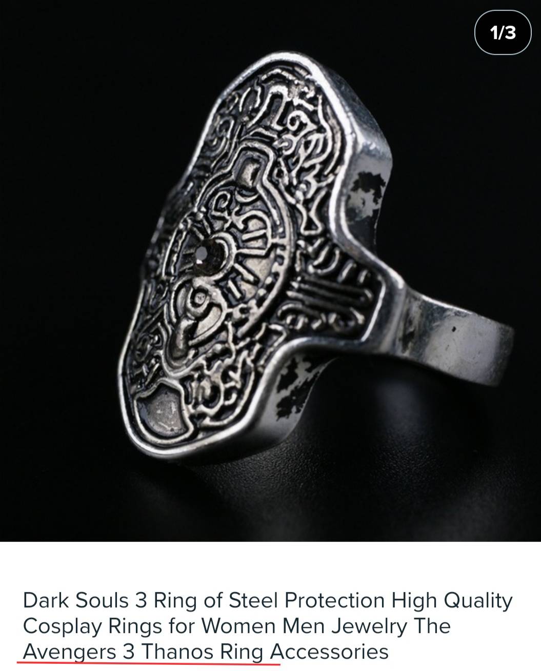 Ah yes, Thanos ring, my favourite Dark Souls 3 item | Scrolller