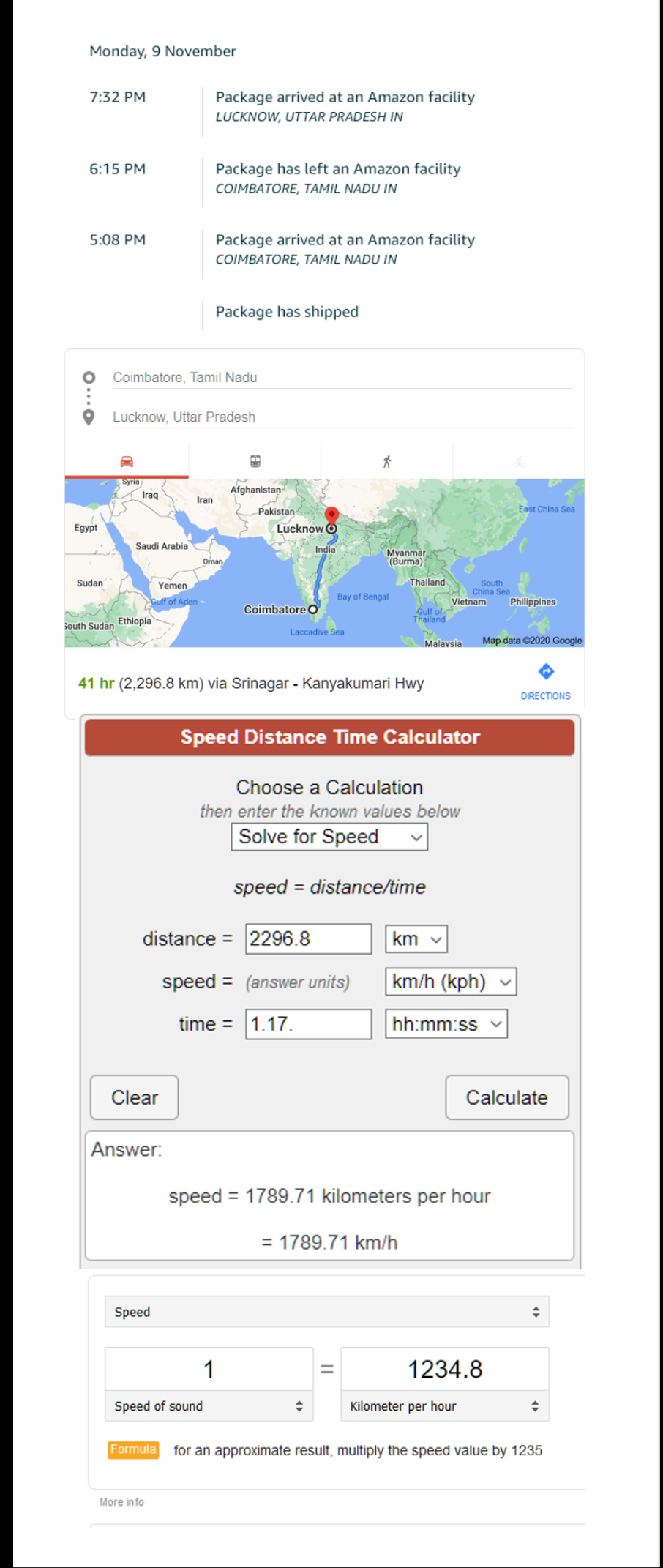 Ah yes, the Amazon Prime mach 1.5 delivery option. | Scrolller