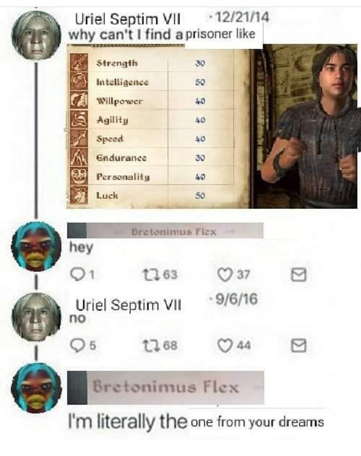 Ah, yes. The one and only Bretonimus Flex... | Scrolller