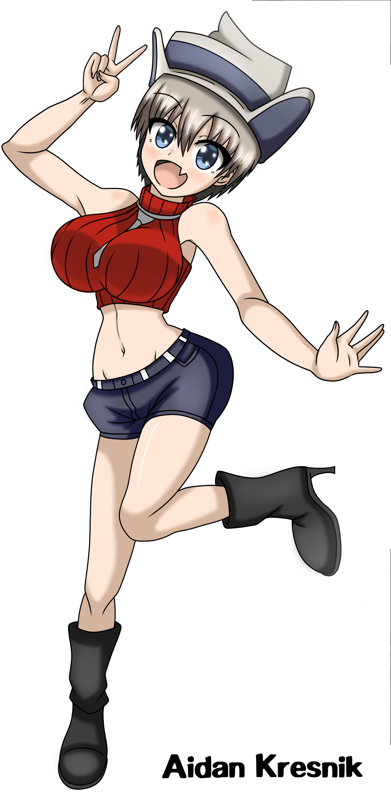 [Aidan Kresnik] [OC] I drew Uzaki-Chan wearing Patty Thompson's outfit from Soul Eater! | Scrolller