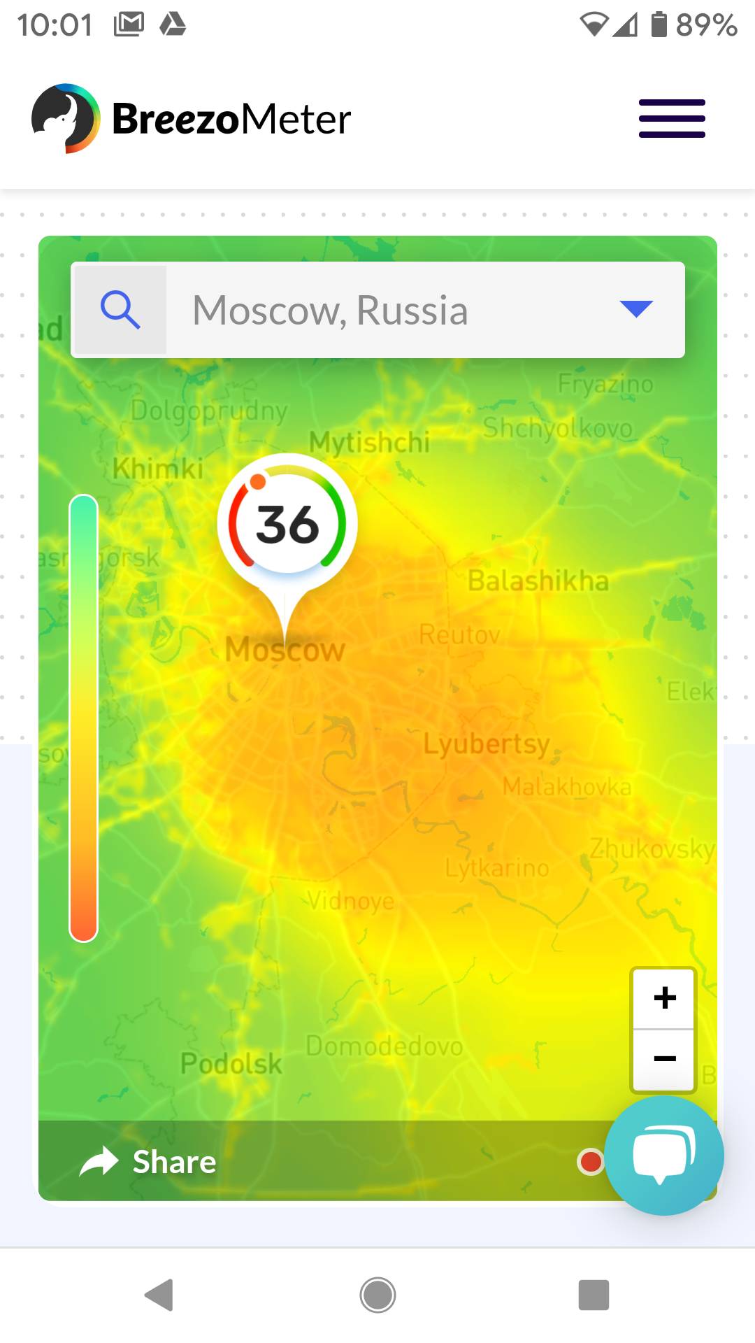 Air pollution in Moscow today. | Scrolller