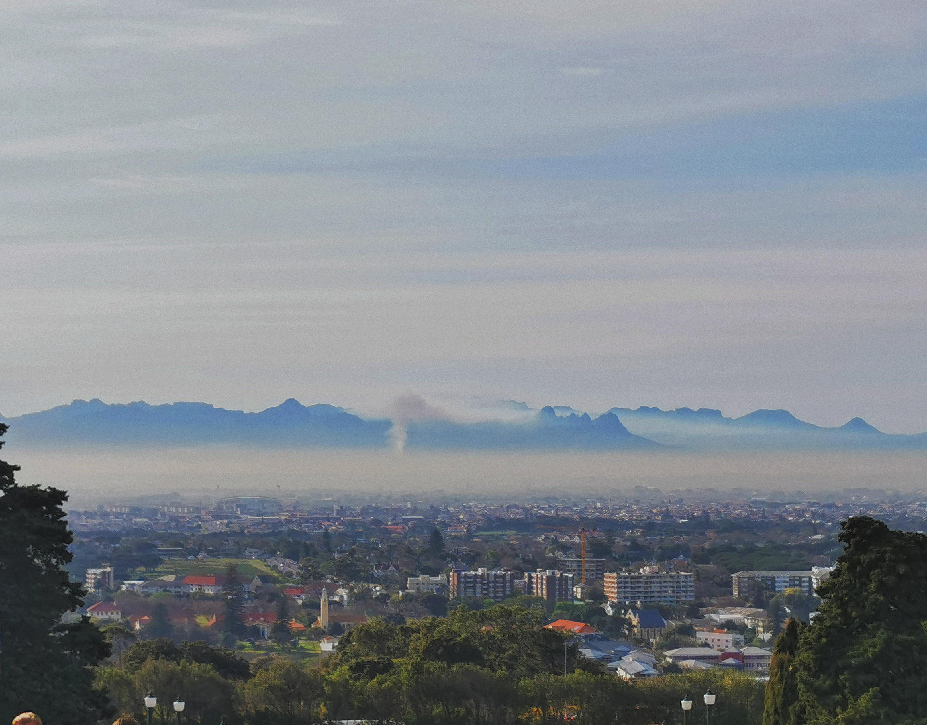 air pollution view from uct upper campus | Scrolller