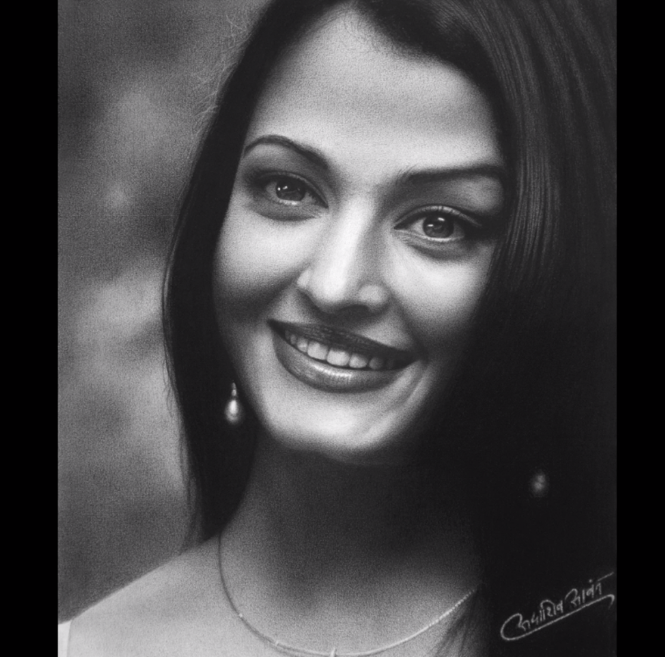 Aishwarya Rai Bachchan's Pencil Portrait | Scrolller