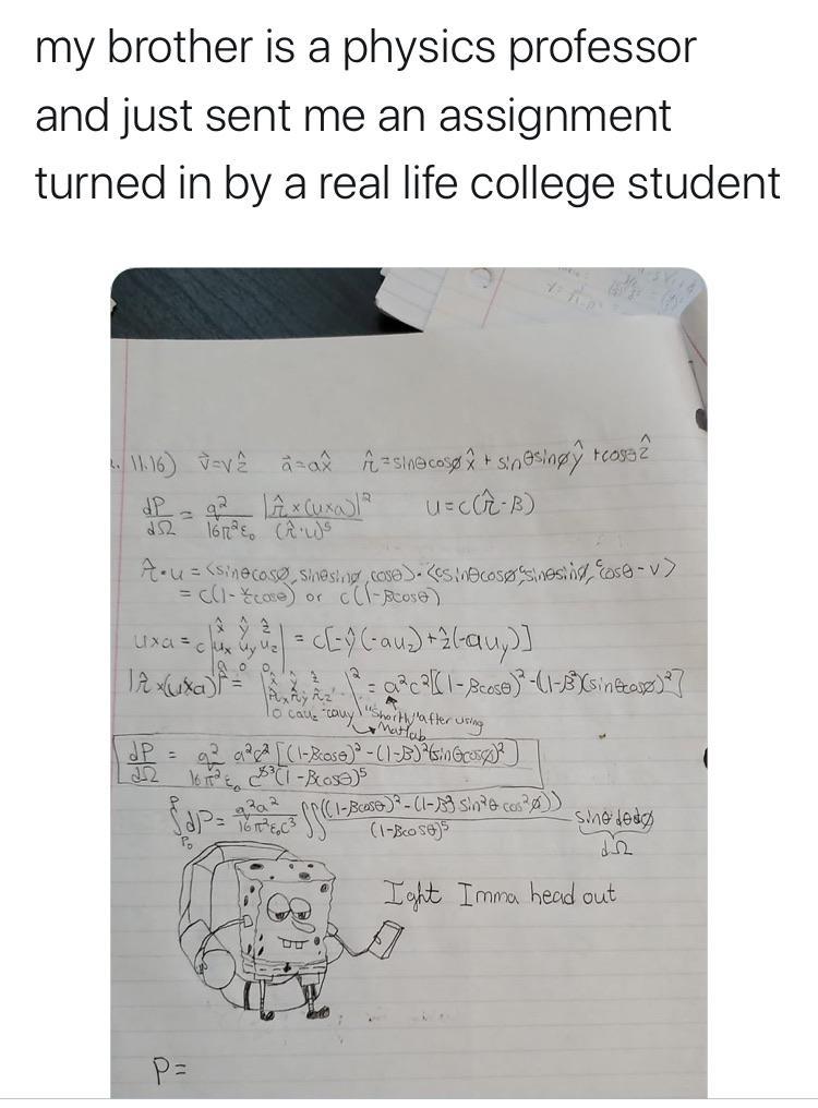 Aite imma share this to r/physicsmemes | Scrolller