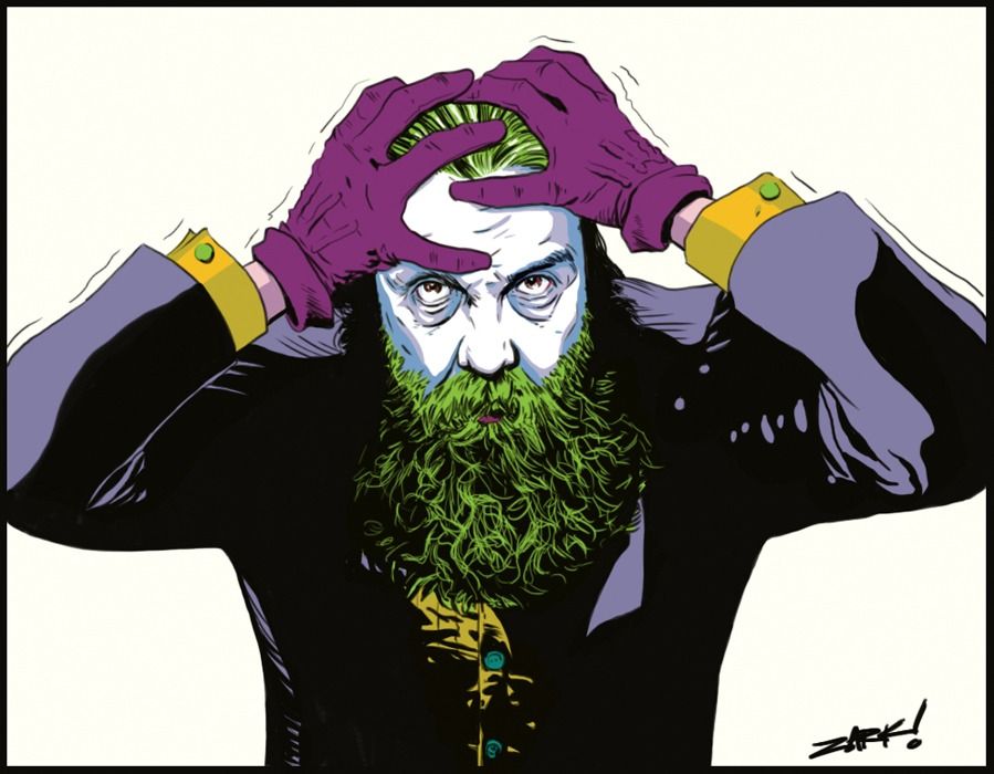 Alan Moore As The Joker Scrolller
