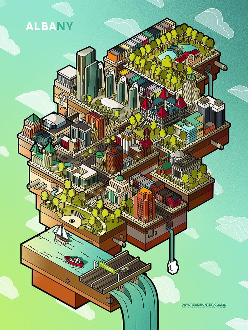 Albany as a floating city | Scrolller