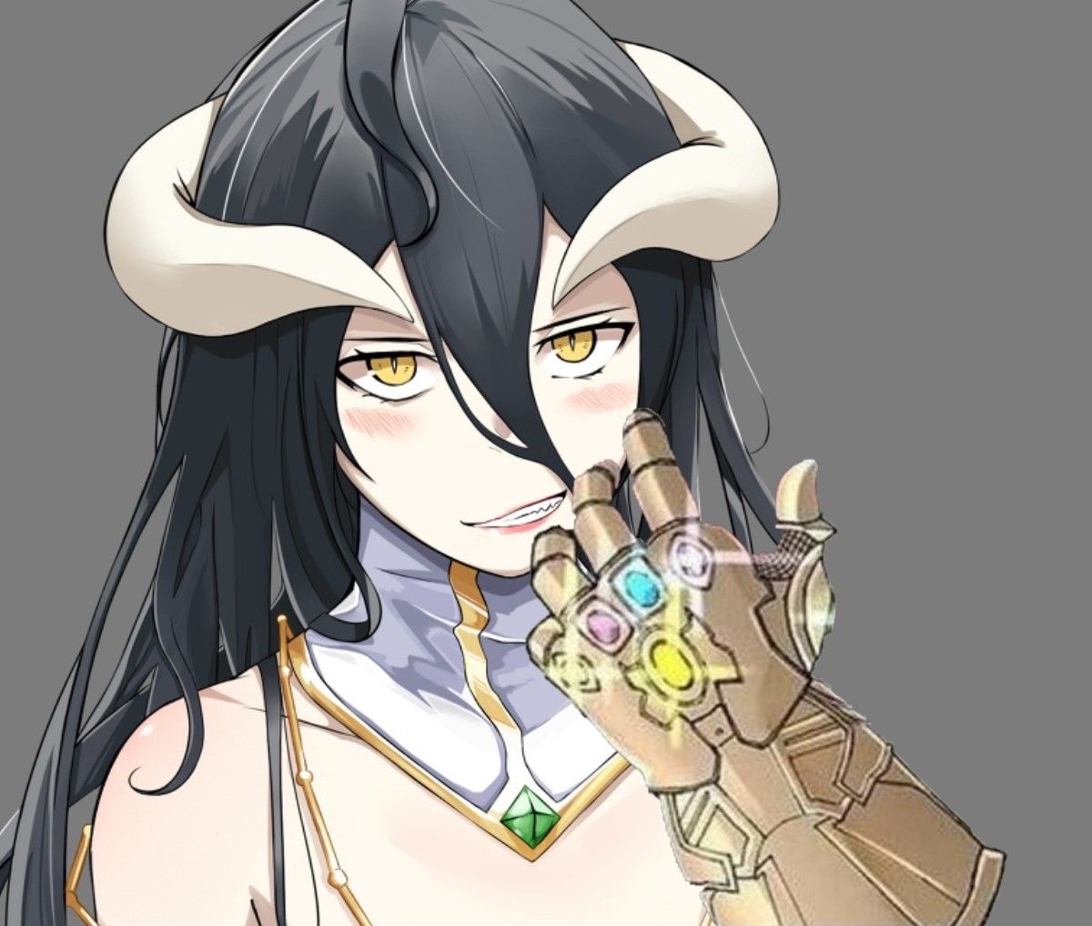 Albedo with infinity gauntlet | Scrolller