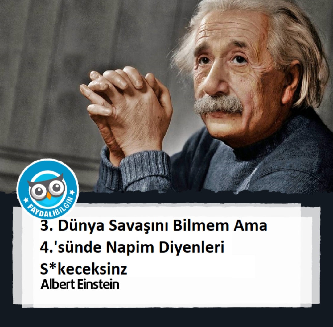 Albert Einstein'in en iyi sözlerindendir. | Scrolller