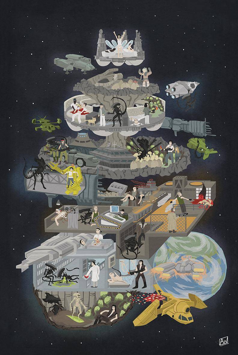 Alien Original Saga Fan Art by Alistair Williams [OC] | Scrolller