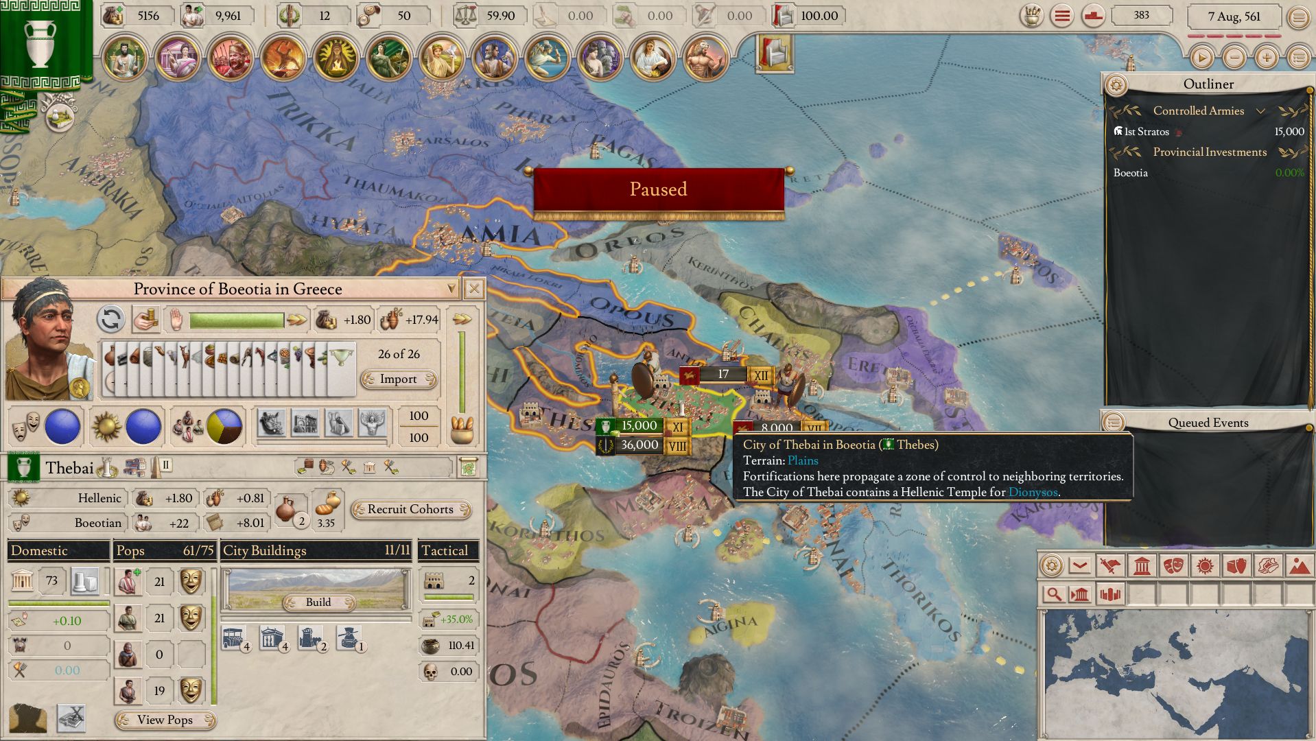 All hail Thebes, the best independent city-state! | Scrolller