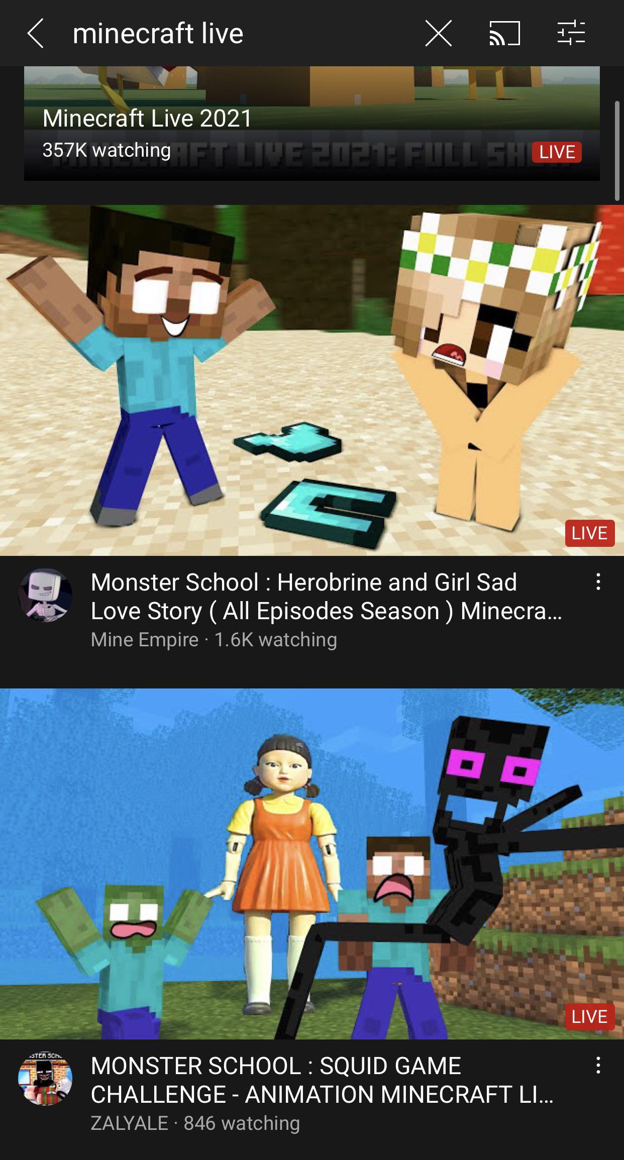 All I wanted to watch was Minecraft Live… | Scrolller