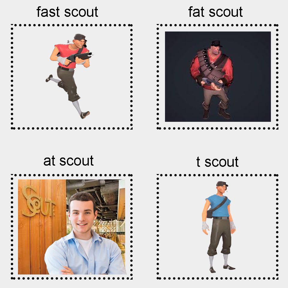 All the scouts lived together in harmony, until the fat scout nation attacked | Scrolller
