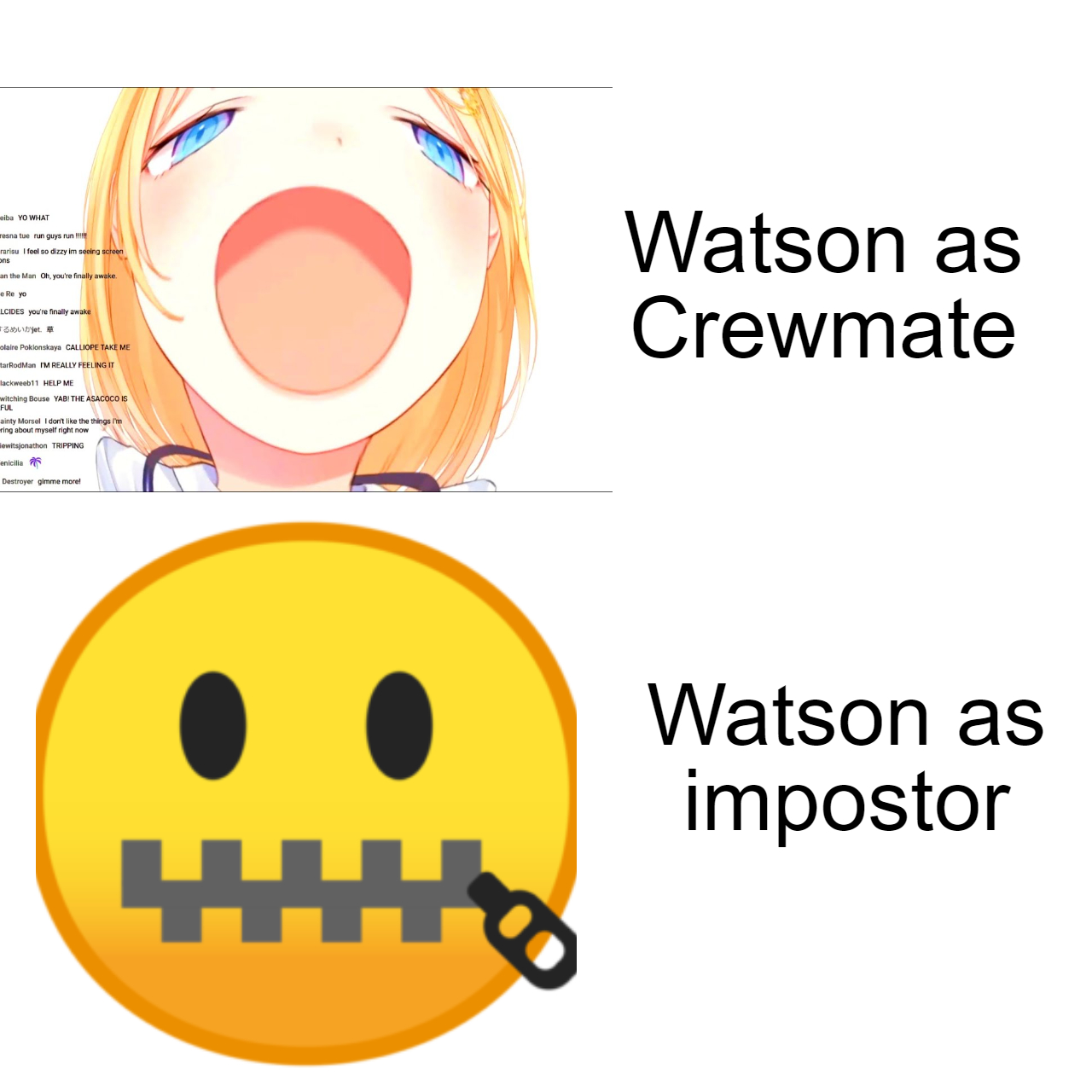 Ame in the Among Us collab | Scrolller