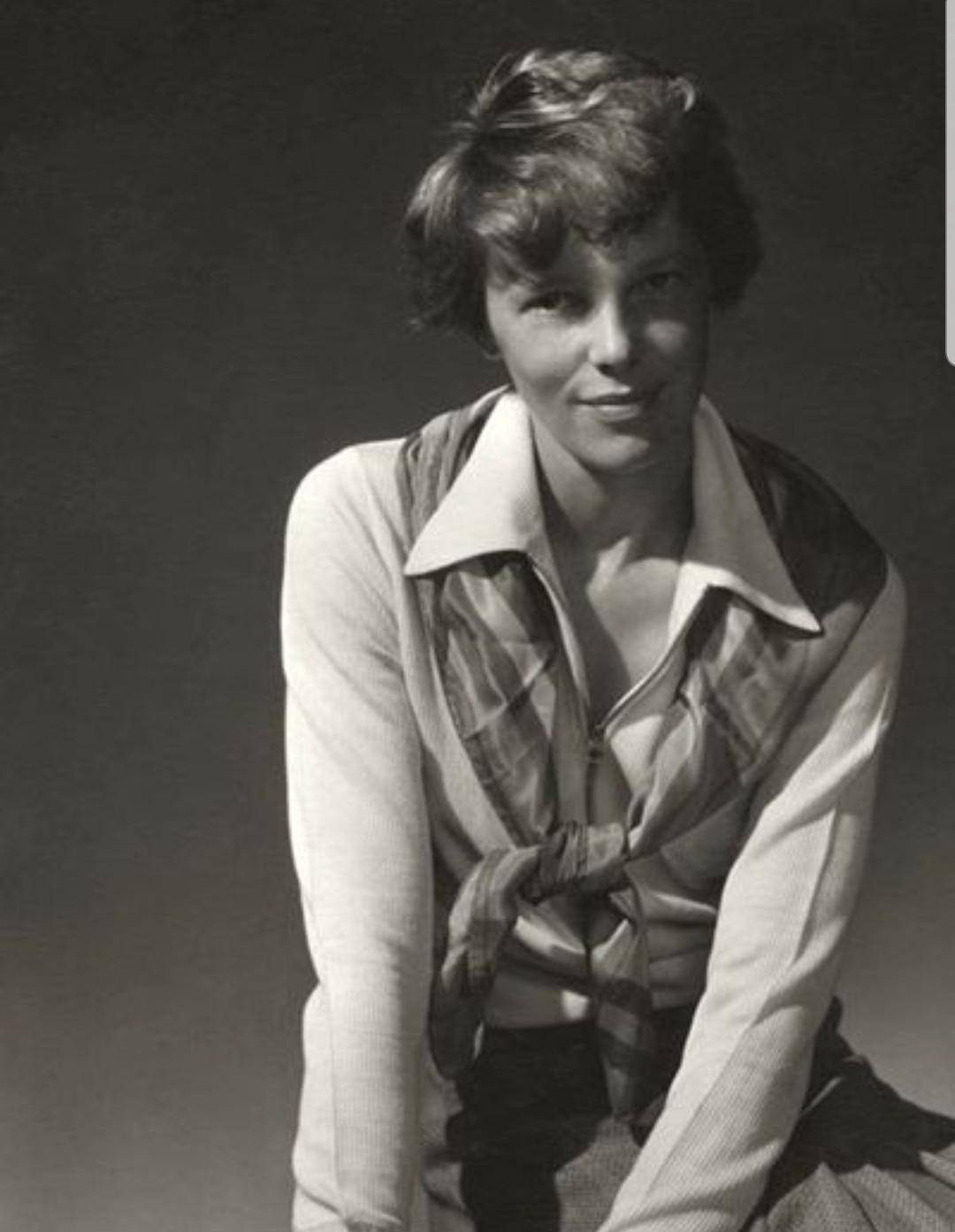 Amelia Earhart during studio photo shoot: circa 1928-1935 | Scrolller