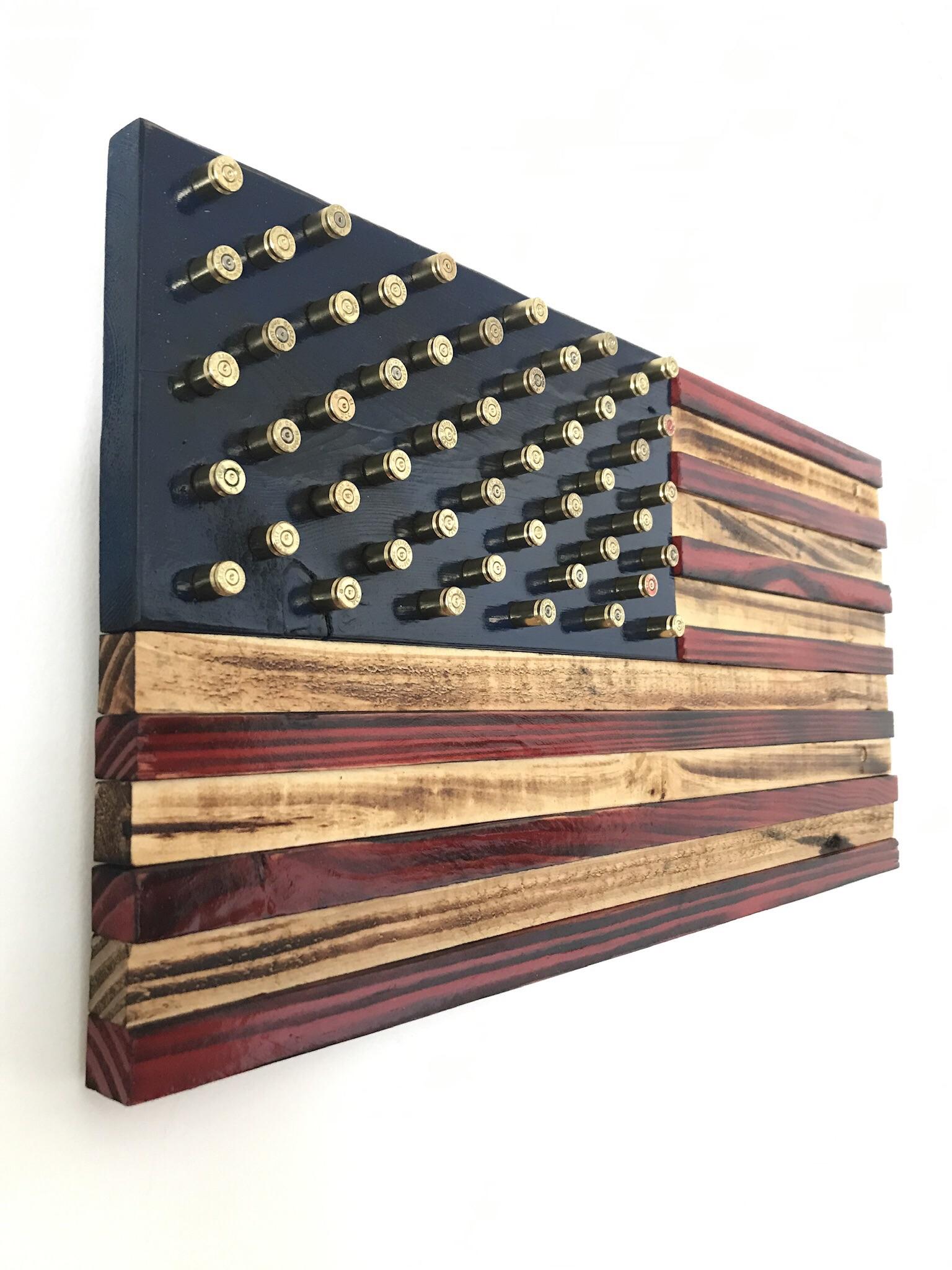 American flag I made .... 9mm shells for the stars | Scrolller