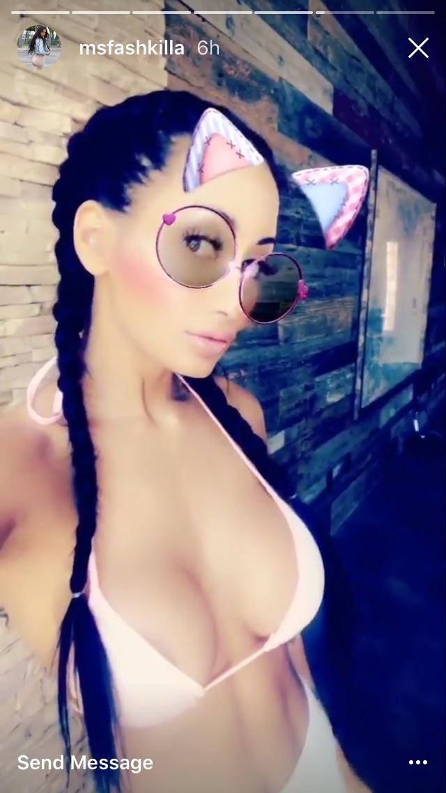 Amia Miley slippin' areolas on Instagram | Scrolller