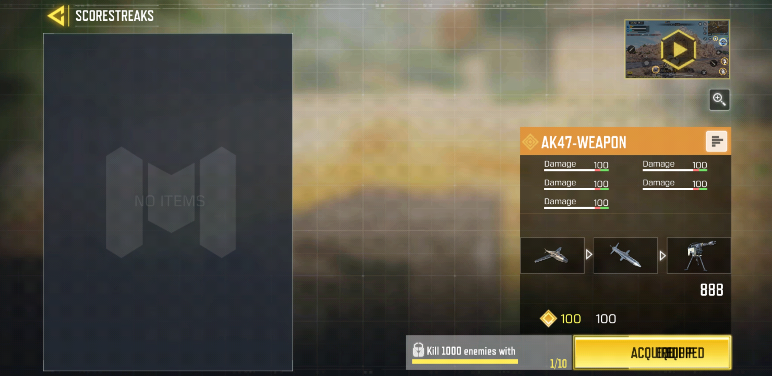 An invisa-AK-47 scorestreak | Scrolller