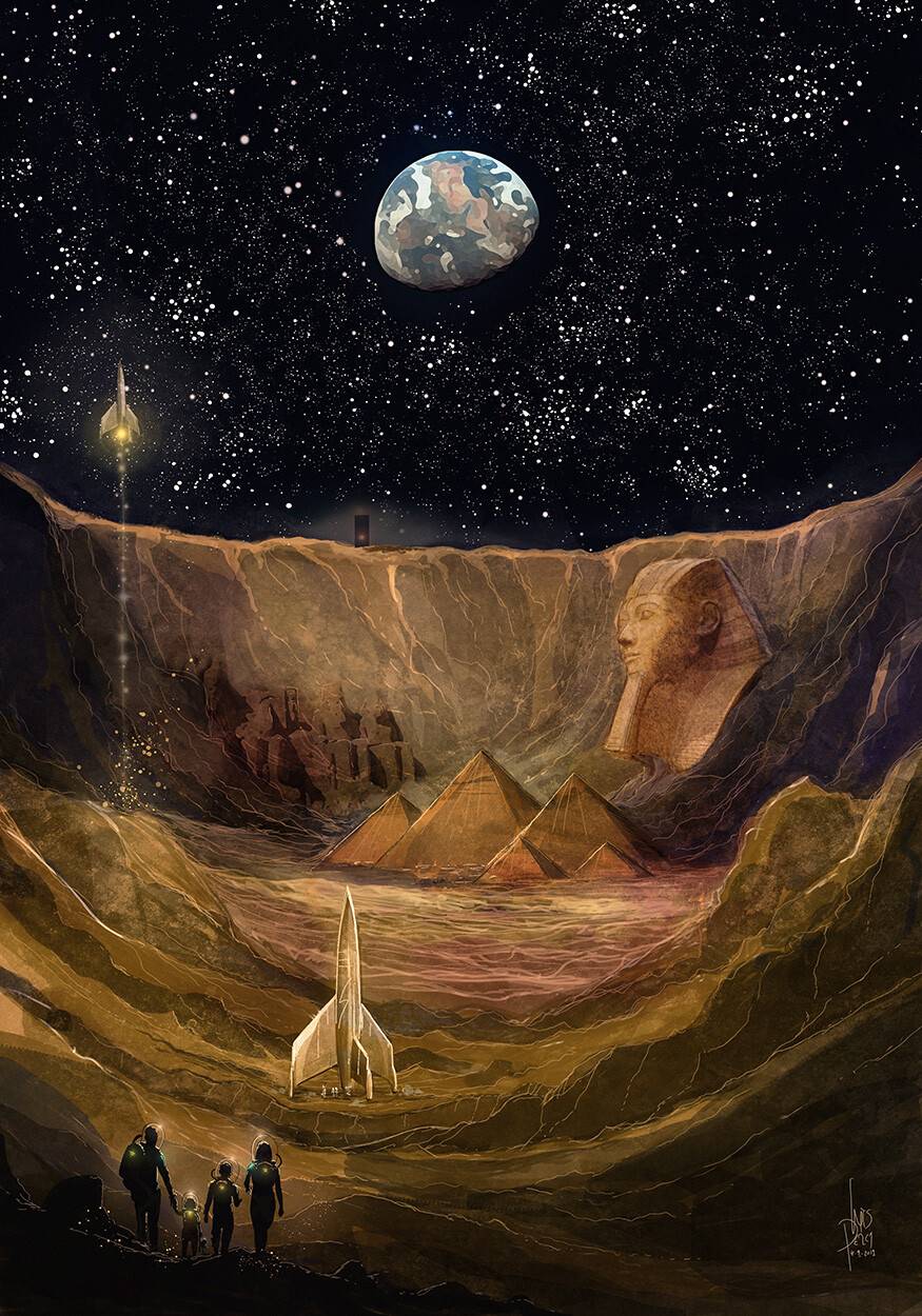 Ancient Aliens on the Moon - Moon Sphinx, Luis Peres | Scrolller