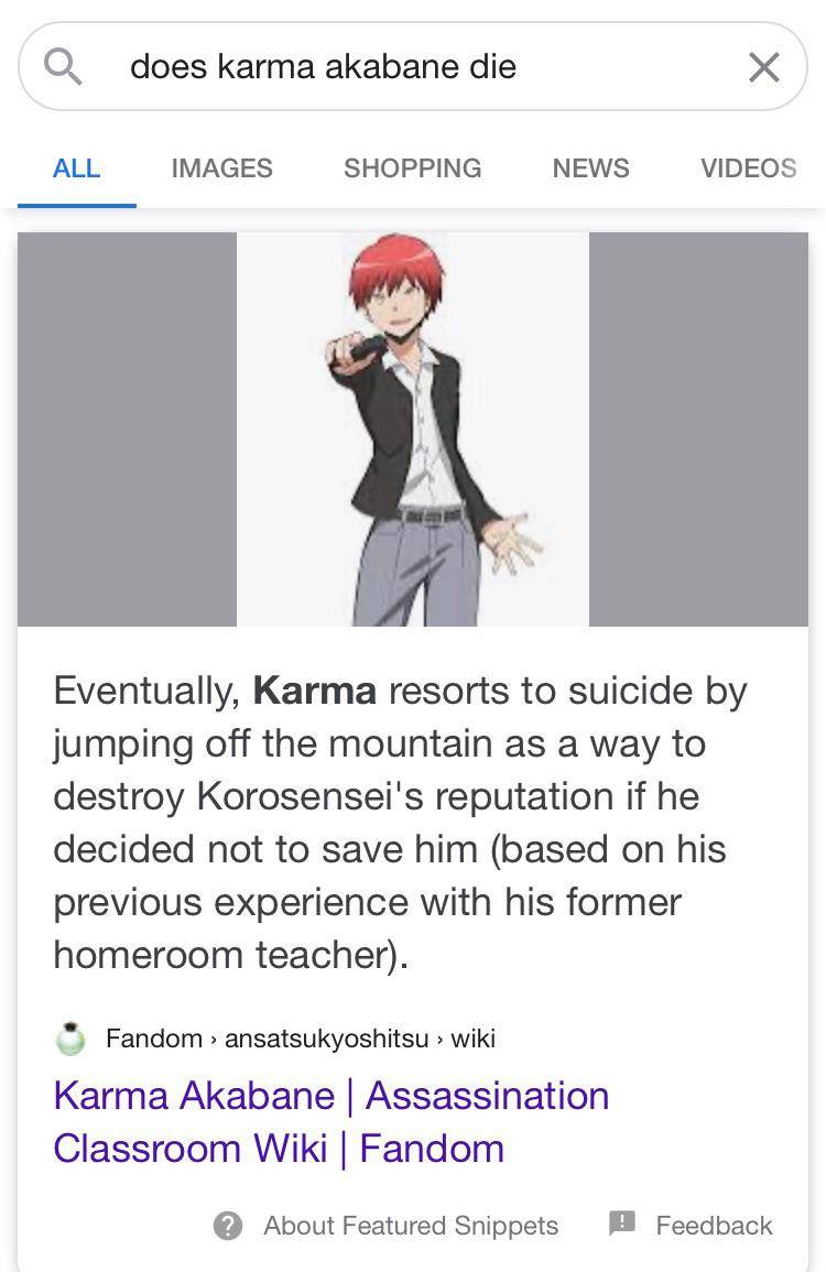 and nothing else happened and he died and korosensei quit his job yep plot over. | Scrolller