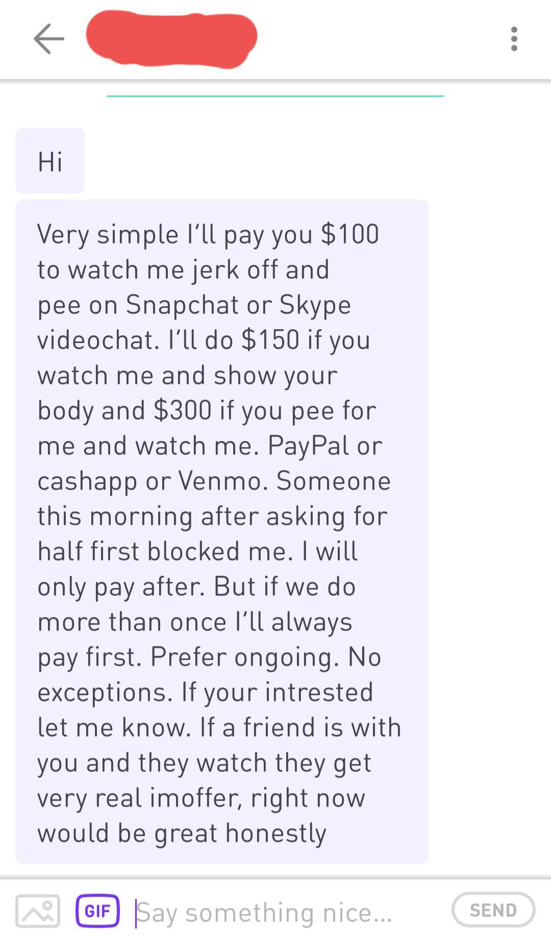 And the "Weirdest Whisper Message Ever" Award goes to... | Scrolller
