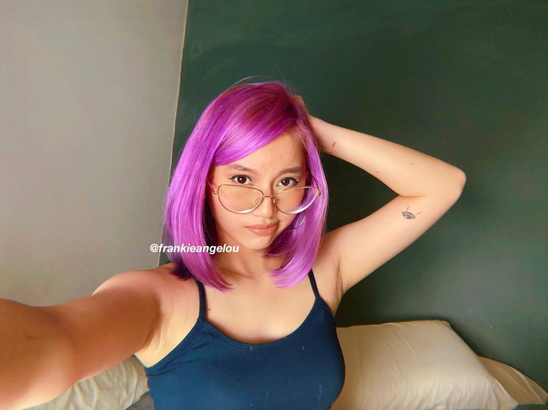 Purple haired Angel Francisco | Scrolller