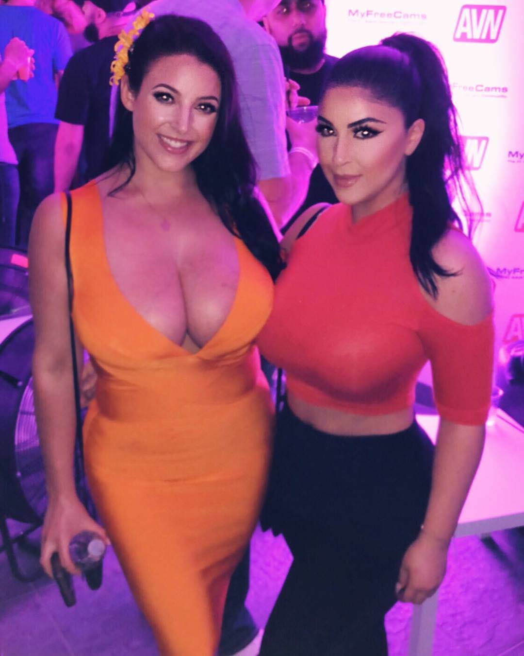 Angela White and Lusty Liz at the AVN House Party | Scrolller