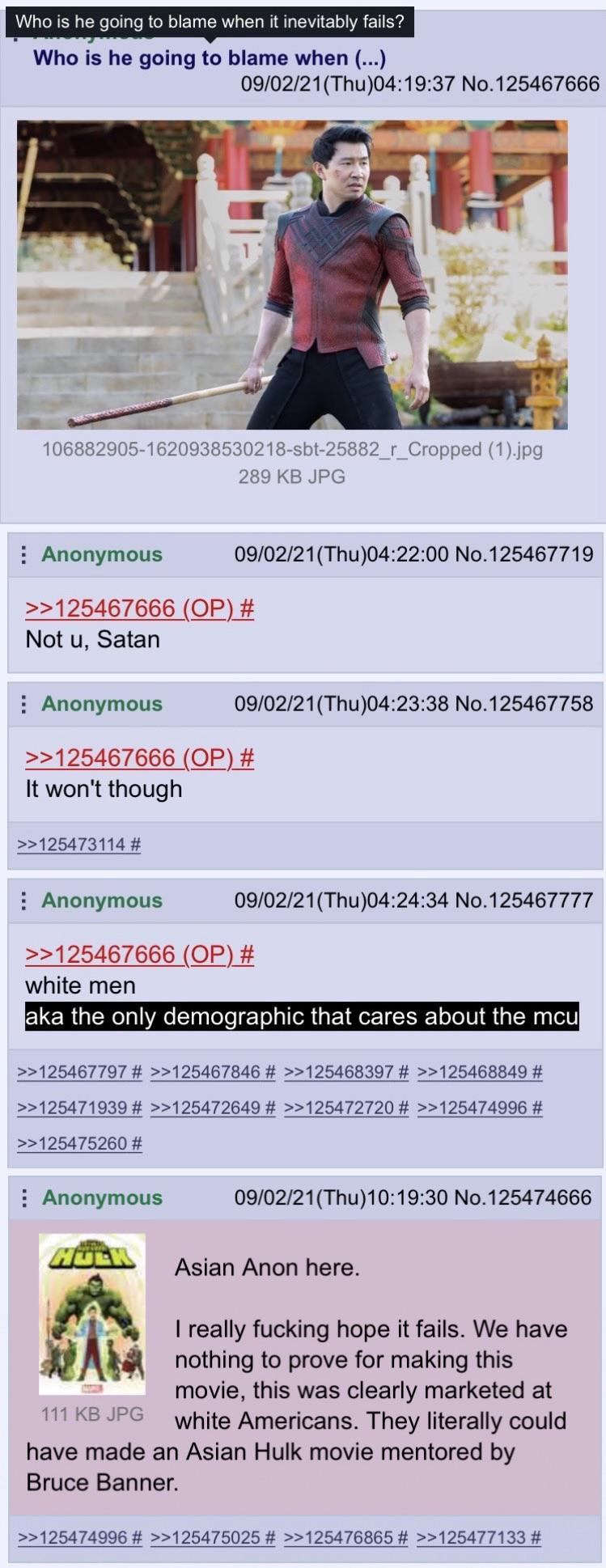 Anon, God, and two demons discuss Shang-Chi | Scrolller