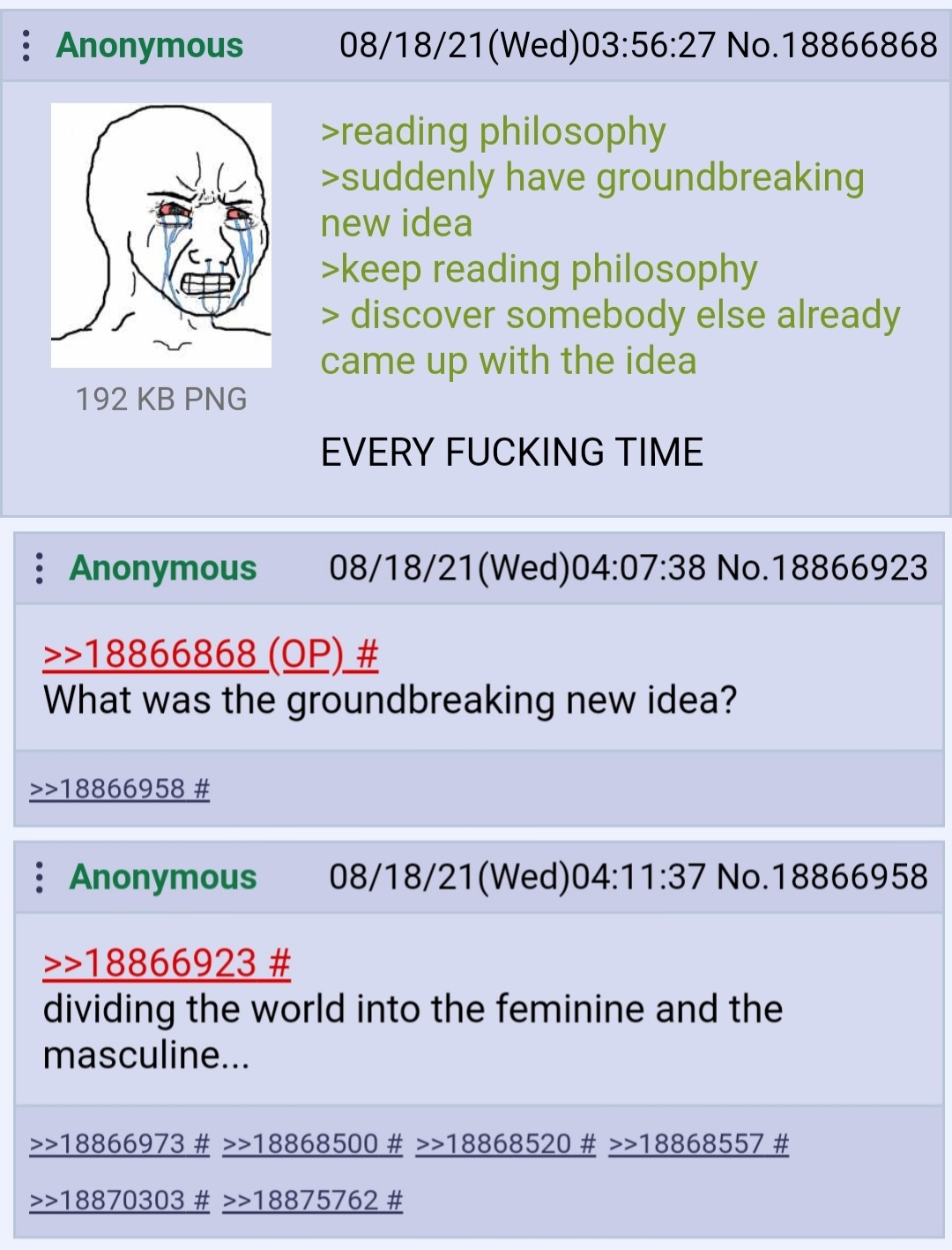 Anon has a groundbreaking idea | Scrolller