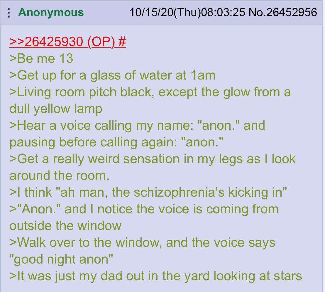 Anon has a nightly encounter | Scrolller