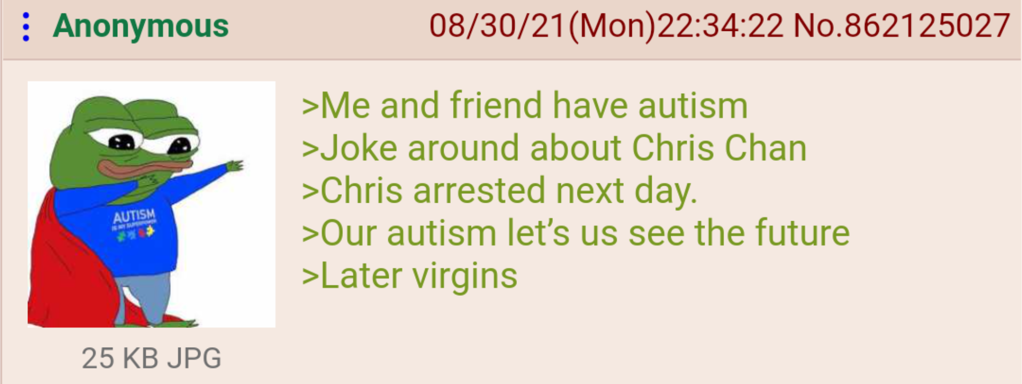 Anon has autism | Scrolller