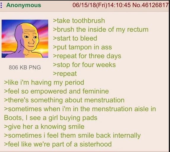 Anon has period | Scrolller