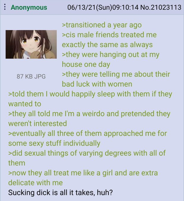 Anon talks about her male 'friends' | Scrolller