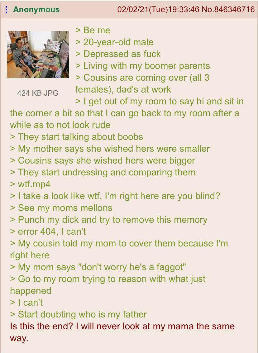 Anons Mum casts aspersions | Scrolller