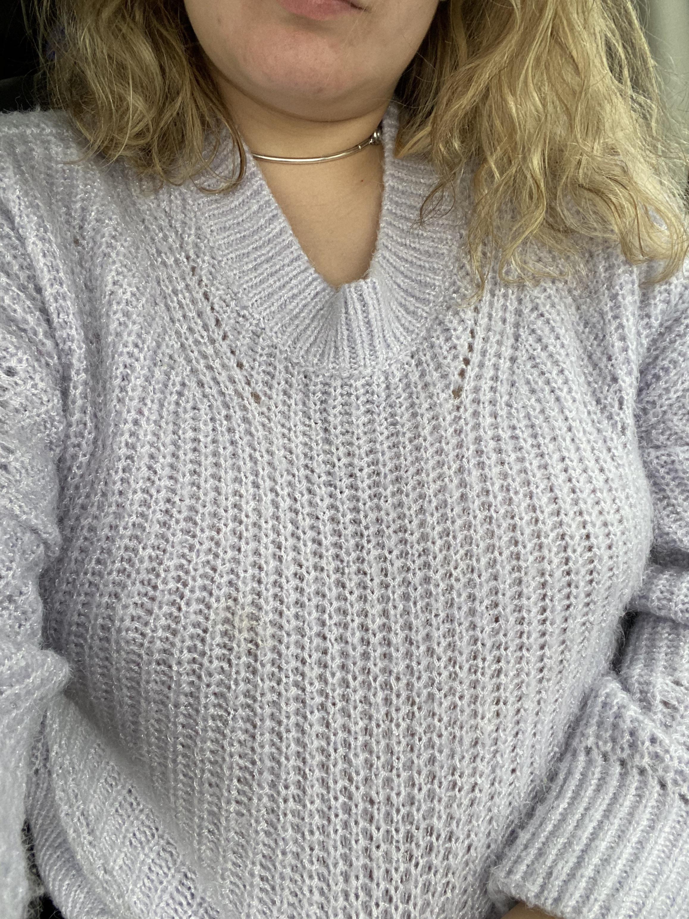 Another braless day- A bit bulkier, but almost sheer | Scrolller