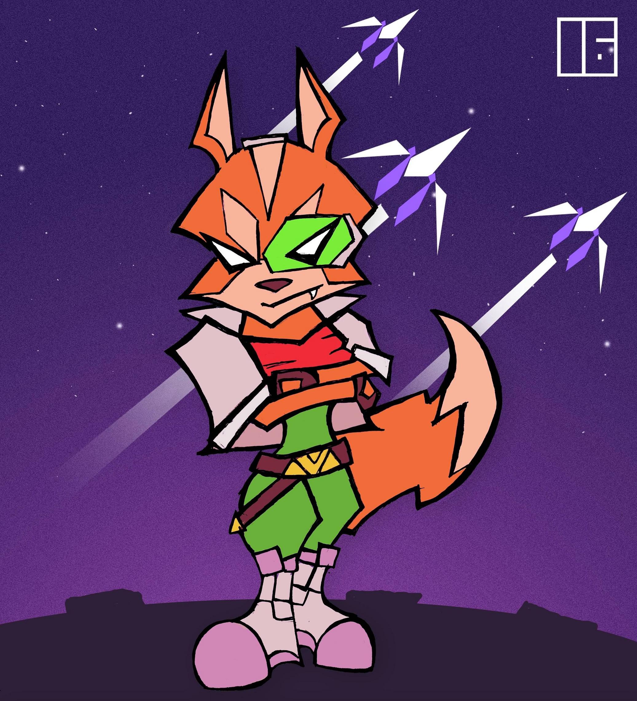 Another drawing of our Foxy Boi | Scrolller