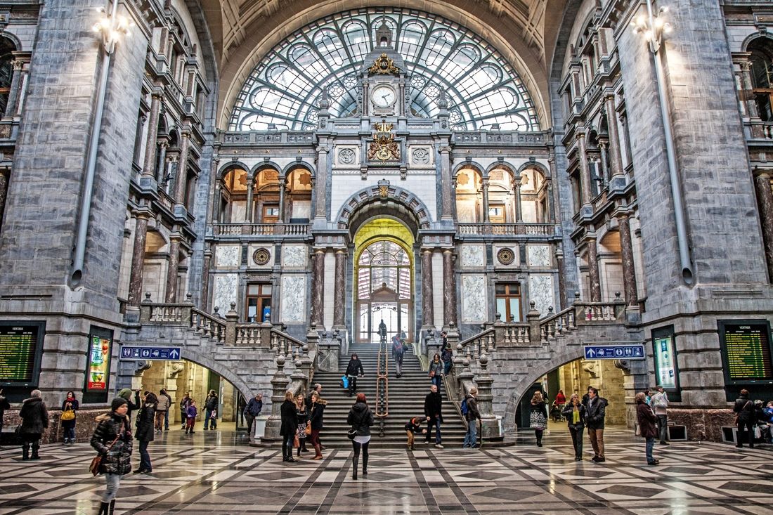 Antwerp Central Station, Belgium. In the top 5 most beautiful train stations in the world ...