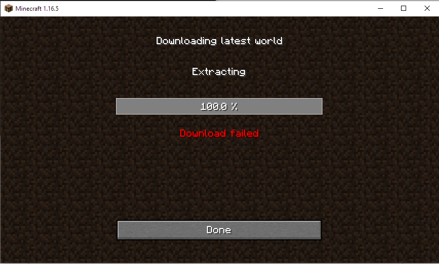 Anyone else unable to download their realm? Every time I try, it ... Anyone else unable to download their realm? Every time I try, it ...